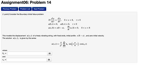 Solved Assignment06 Problem 14 Previous Problem Problem