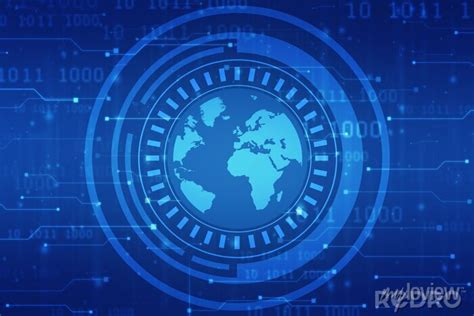 Binary Code Background Digital Abstract Technology Background Wall Mural Murals Virus