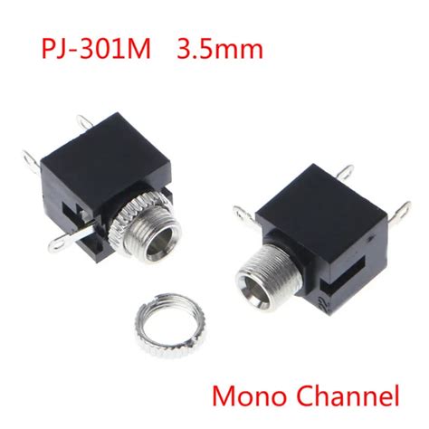 50pcs 3 5mm Female Audio Connector 3 Pin DIP Headphone Jack Socket Mono