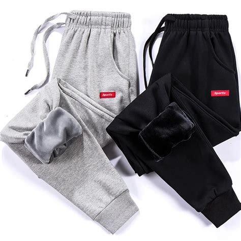 남자 2020 두꺼운 양털 조깅 바지 망 코튼 바지 남성 겨울 따뜻한 벨벳 운동복 가을 Tracksuit 조깅 M 3xl 4xl