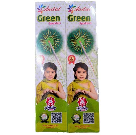 7cm Green Sparklers [100pcs 10box] Crackers Online Crackers Online