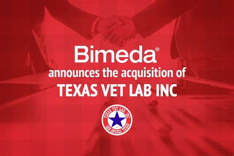 Bimeda Is Pleased To Announce Our Acquisition Of Texas Vet Lab Inc Tvl Tvl Specialises In