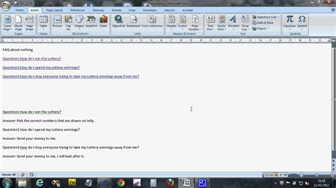 Using Word To Create A Web Page Based Faq Youtube