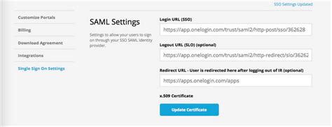 saml 2 0 single sign on help center