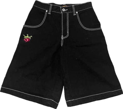 Jnco Black Heart Patch Shorts Whats On The Star