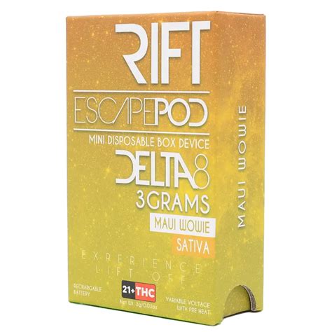 Rift Escape Pod Delta 8 Thc 3g Mini Disposable Box Device The Calm Leaf