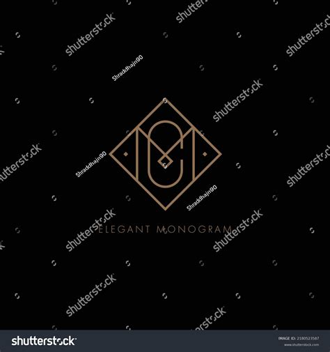 C M Monogram Logo M C Stock Vector Royalty Free 2180523587 Shutterstock