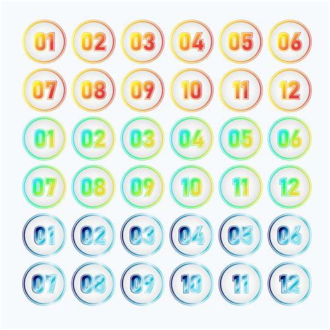 Gradient Color Circular Bullet Point 25549893 Vector Art At Vecteezy