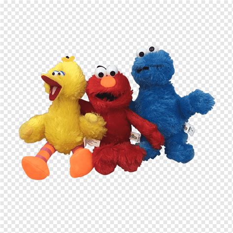 빅 버드 엘모 쿠키 몬스터 세서미 스트리트 캐릭터 머펫 쿠키 몬스터 어린이 직물 다른 사람 Png Pngwing