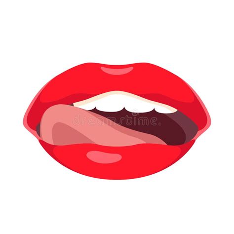Open Mouth Vector Illustration Flat Style Front Stock Vector