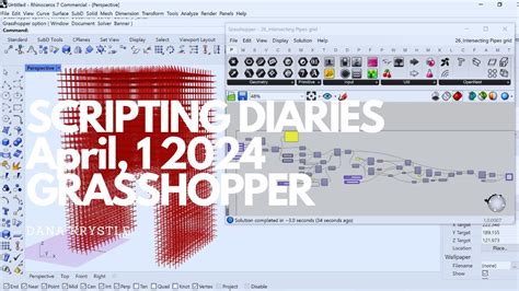 Scripting Diaries April 1 2024 Grasshopper3d Youtube