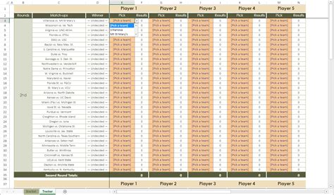 Creating A JavaScript March Madness Bracket With Spread Sheets Spread