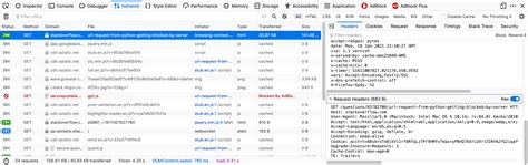 Web Scraping Url Request From Python Getting Blocked By Server