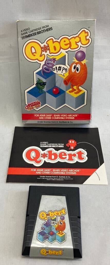 Q Bert [red Box] Value Gocollect Atari 2600 Qbert