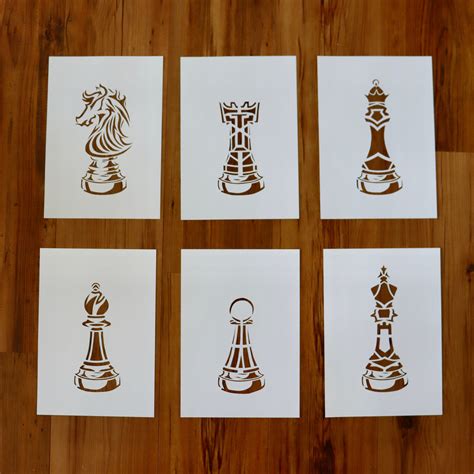 Chess Stencils Fully Handmade Paper Stencils For Wall Art Spray