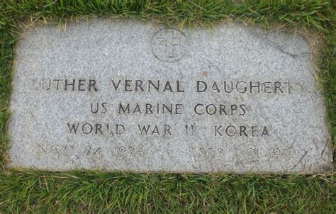 Luther Vernal Daugherty 1926 1979 Find A Grave Memorial