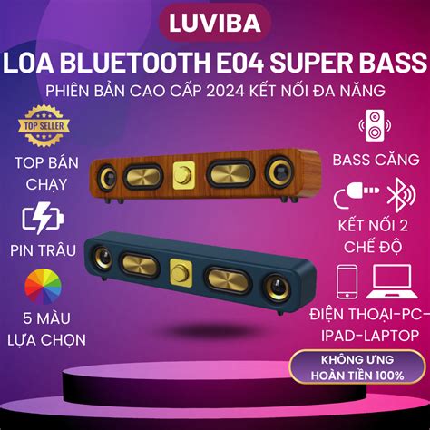 Loa bluetooth mini bass mạnh to Loa vi tính máy tính để bàn laptop công suất lớn LUVIBA E3404