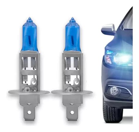 Par Lampada Super Branca H1 8500k Tipo Xenon 12v 55w Techone