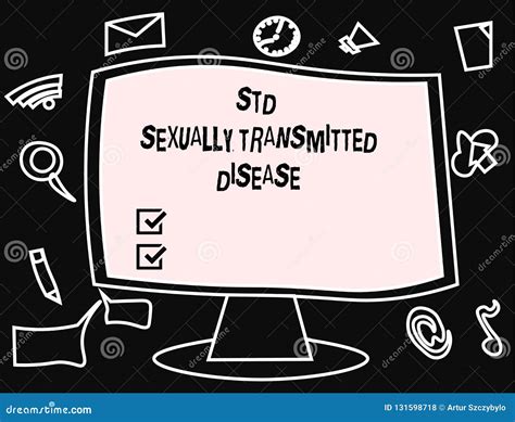 Text Sign Showing Std Sexually Transmitted Disease Conceptual Photo