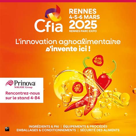 Nous Serons Au Cfia à Rennes La Semaine Prochaine Prinova Global
