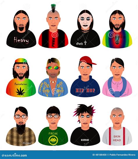 Urban Tribes Stock Illustration Illustration Of Characters 48188400