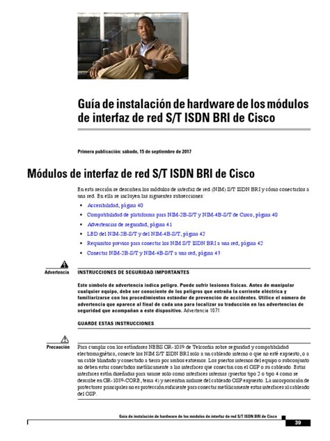 Guía De Instalación De Hardware De Los Módulos De Interfaz De Red S T