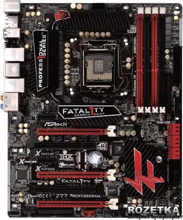 Материнская плата ASRock Fatal1ty Z77 Professional (s1155, Intel Z77 ...
