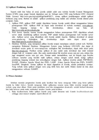 Laporan Pembuatan Desain Web Joomla PDF