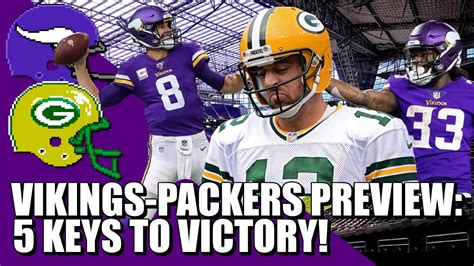 Vikings Packers Preview 5 Keys To Victory Youtube