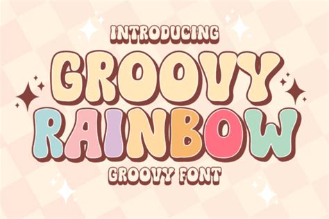 Groovy Rainbow Font Free Font
