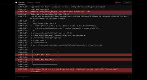 Error Deploy To Vercel Issue Nuxt Vercel Builder Github