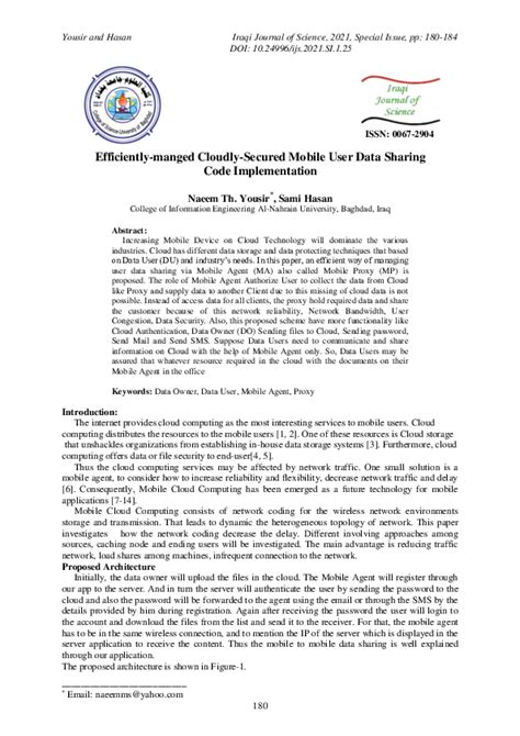 pdf efficiently manged cloudly secured mobile user data sharing code