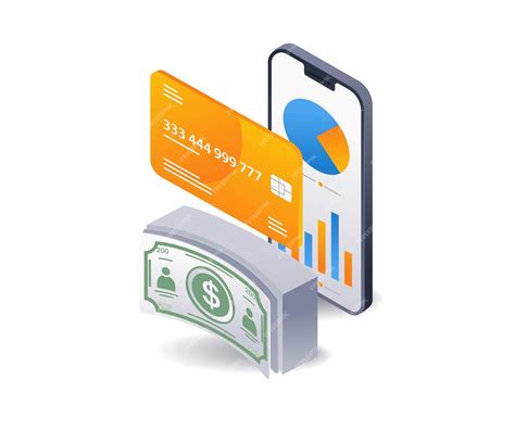 Premium Vector Online Payment Transactions Flat Isometric 3d Illustration