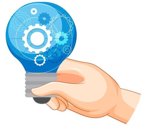 Premium Vector Gears Inside Light Bulb Icon Design