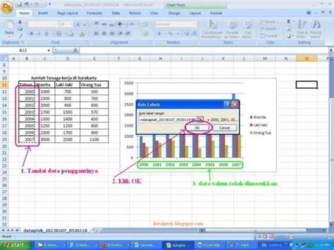Belajar Membuat Grafik Di Excel DATA IPTEK Elektronika Robotika Pengetahuan Dan