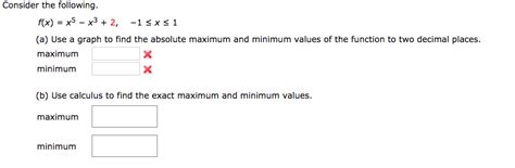 Solved Consider The Following A Use A Graph To Find The Chegg