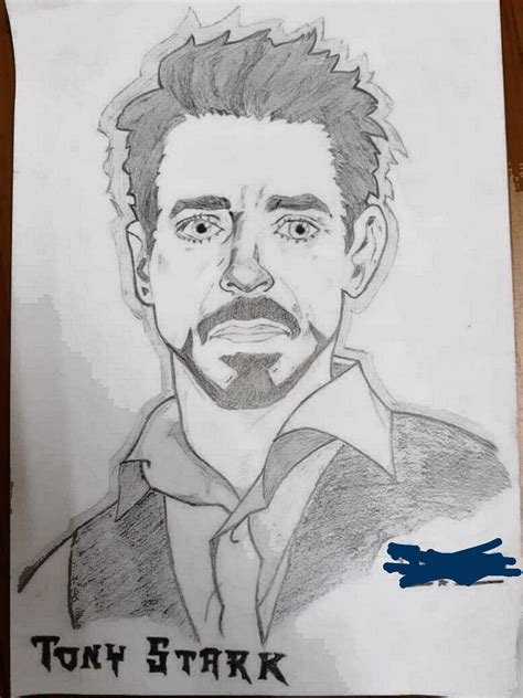 My Tony Stark Sketch I Made In About 9 10 Hrs Hows It Rcbse