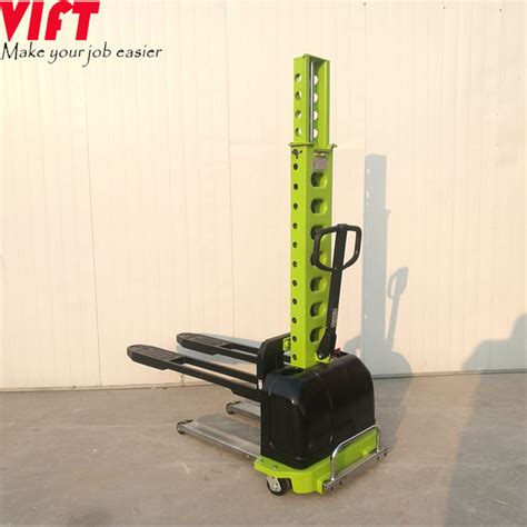 500kg Self Load Stacker Hand Pallet Lift Forklift Lifting Height 1300mm