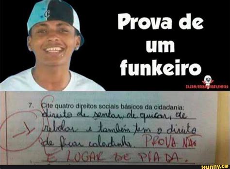 Prova de um funkeiro mo Cite quatro difeitos sociais básicos da cidadania lu O de E ANGU re PLA