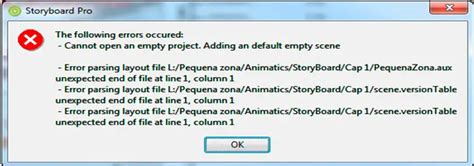 cannot open an empty project