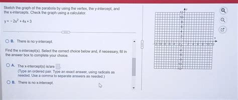 Solved Sketch The Graph Of The Parabola By Using The Vertex Chegg Com