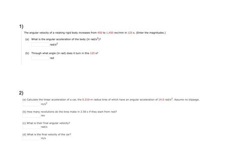 Solved The Angular Velocity Of A Rotating Rigid Body Chegg