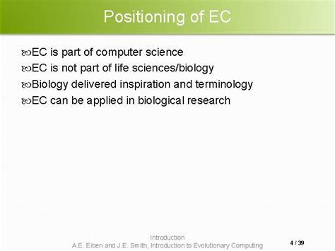 Introduction Chapter 1 Introduction A E Eiben And