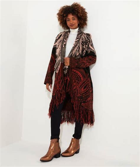 Winter Nights Fringed Cardigan Womenswear Joe Browns