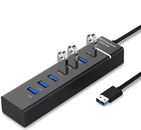 Hub Multipuerto Usb 30 De 7 Puertos Alta Velocidad 5gbps Multiplicador