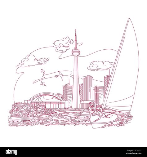 Modern Small City Skyline Cut Out Stock Images And Pictures Alamy
