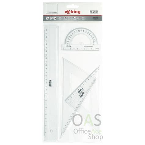 Rotring Centro Geometry Set ชุดเครื่องมือเรขาคณิต ร็อตตริ้ง 4 ชิ้น S0221370 Shopee Thailand
