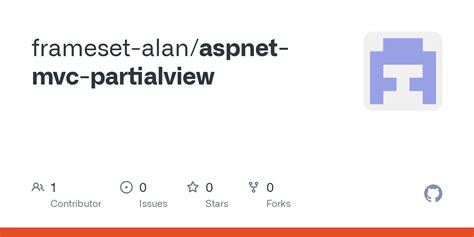 Github Frameset Alanaspnet Mvc Partialview