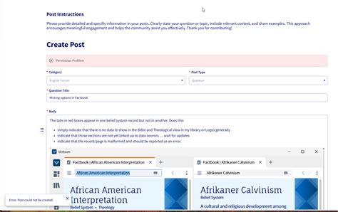 Forum Update Error Logos Community