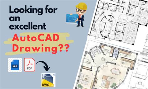 Convert Hand Sketch Or Pdf To 2d Autocad Dwg File By Go With Chani
